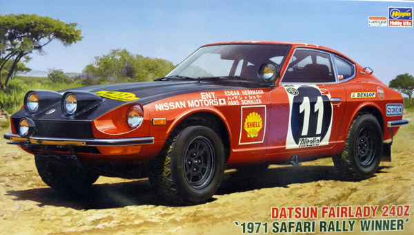 Hasegawa Datsun Fairlady 240Z "1971 Safari Rally Winner", #21268 | P21318