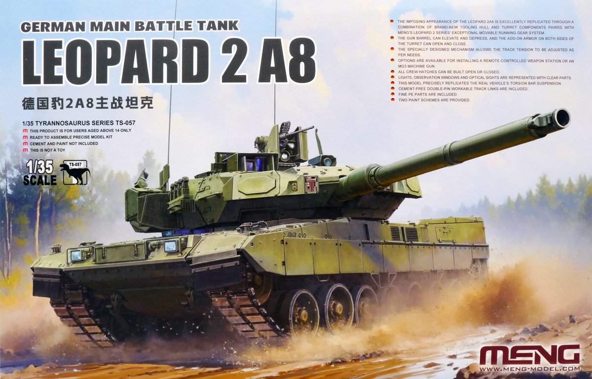 Meng Kampfpanzer Leopard 2 A8, #TS-057 | P28499
